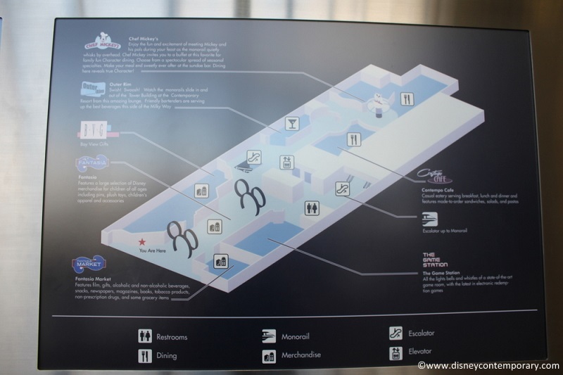 Map of Resort | Disney's Contemporary Resort Fan Site